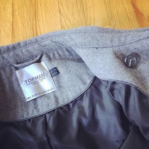 Topman | Jackets & Coats | Topman Woolblend Heather Gray Peacoat Brand ...